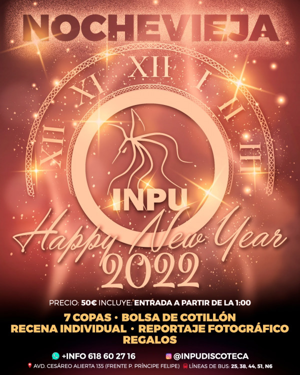 Consigue tus entradas para INPU - Nochevieja 2022 La plataforma más ...